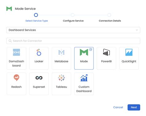 Mode Connector Openmetadata Dashboard Integration Guide
