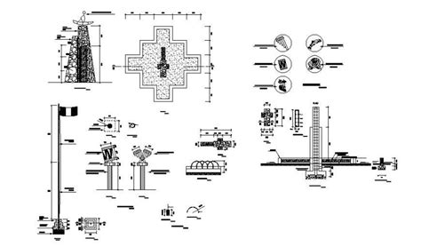 Structural Units Blocks Elevation Drawing In Autocad
