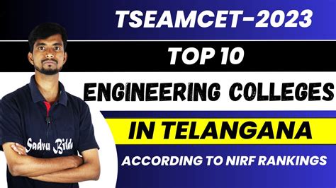 Top 10 Eng Colleges In Telangana Eamcet 2023top 10 Engineering