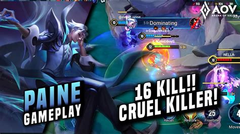 Cruel Killer Paine Jungle Gameplay Aov 傳說對決 Rov Liên Quân