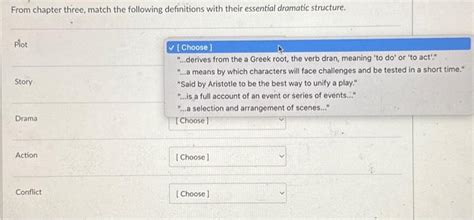 From Chapter Three Match The Following Definitions Chegg