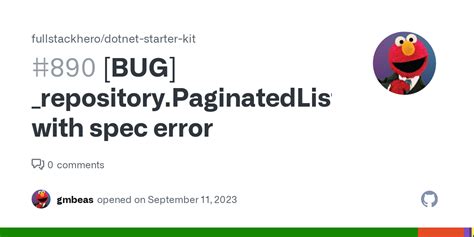 BUG Repository PaginatedListAsync With Spec Error Issue 890
