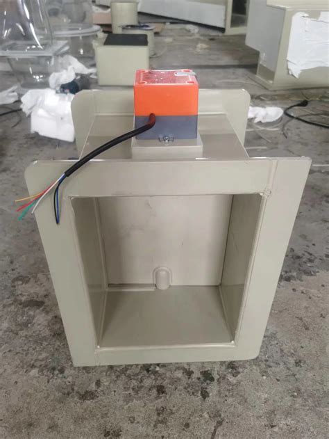 Custom Size Rectangular Electric Hvac Damper For Gas Flow Control