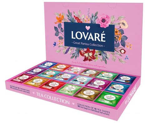 Коллекция чая Lovare Great Partea Collection в пакетиках 90 шт, цена ...