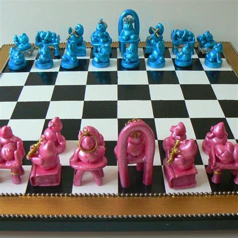 Nude Chess Set Etsy