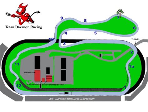 New Hampshire Motor Speedway Map New Hampshire Motor Speedway 1122
