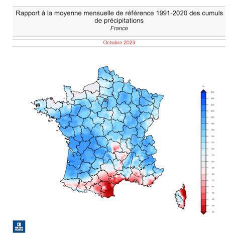 Précipitations Un Mois Doctobre En Deux Temps Météo France