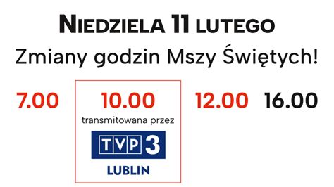 Transmisja Mszy św w TVP 3 Sanktuarium Matki Bożej Leśniańskiej
