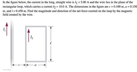 Solved In The Figure Below The Current In The Long