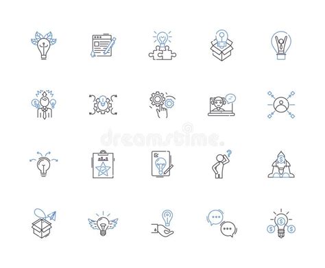 Idea Generation Outline Icons Collection Ideas Generation