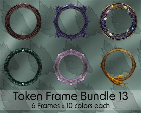 Frame Bundle DND Pathfinder Token Frame Token Border Foundry VTT Roll Digital