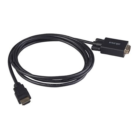 Akasa Gold Plated Hdmi To Vga Adapter Cable Upto 1920x1080p60hz
