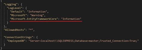 Adding Logging In Entity Framework Core Thecodebuzz