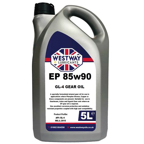 85w90 Gear Oil Hypoid 5 Litres Gl4 Gl 4 Yellow Metal Safe 5l Ebay