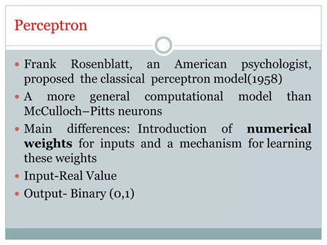 Perceptron And Sigmoid Neurons Ppt