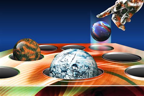 원자와 유전자를 조작하는 나노 기술 금속 로봇이 많은 구멍에서 튀어나온 원자를 조작하고 있습니다 Dna에 대한 스톡 사진 및 기타 이미지 Istock