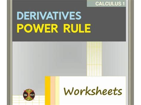 Derivatives And The Power Rule 6 Wkhts 50 Various Problems Teaching Resources