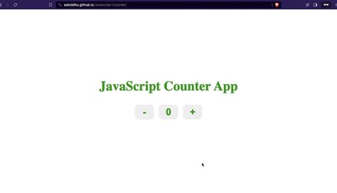 my 100dayschallenge a javascript counter adarsh singh siddhu posted