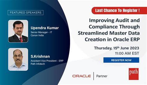Path Infotech Ltd On Linkedin Oraclewebinar Oraclemdm