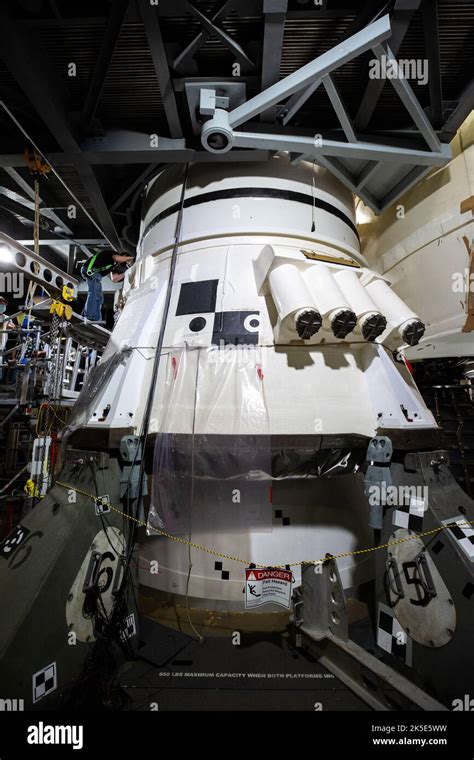 Eine Nahaufnahme Des Hinteren Segments Eines Der Booster Für Die Artemis I Space Launch System