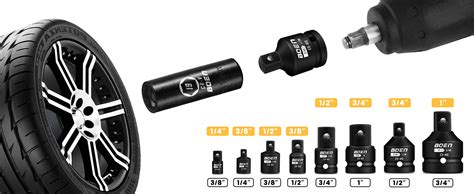 Mr Wintek 8 Pcs Impact Socket Adapter And Reducer Set 1 4 3 8 1 2 3