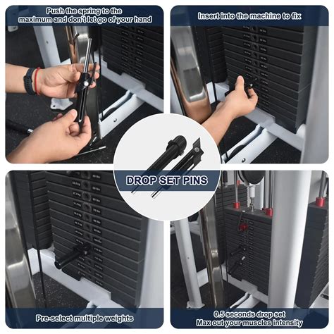 Auto Drop Set Pins For Weight Stack Fitness Drop Set Pins Oem Available