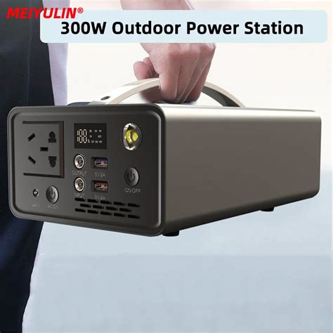 220 볼트 300 와트 휴대용 태양 전원 역 90000mah 비상 충전 발전기 외부 배터리 보조베터리 Led 야외 캠핑