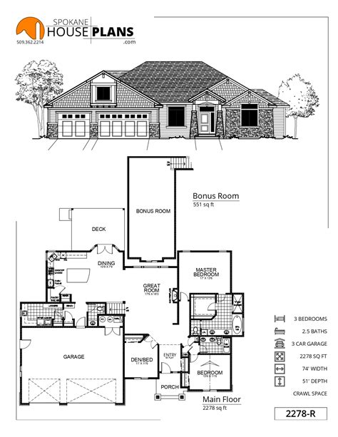 2278 R Spokane House Plans
