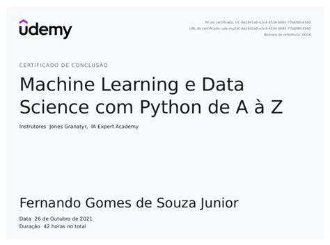 Machinelearning Datascience Fernando Gomes De Souza Jr