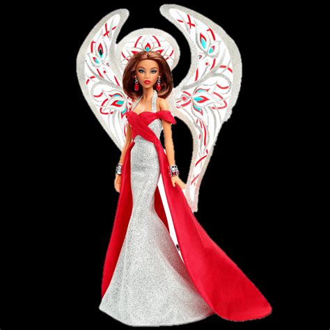 Hjx12 2023 Bob Mackie Holiday Angel Barbie Nrfb In Shipper Doll Peddlar