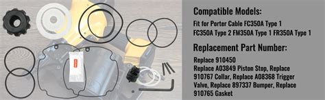 Replace 910450 Overhaul Kit Rebuild Kit Repair Parts Fit For Porter