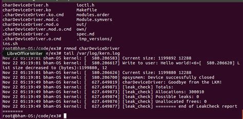 Kernel Space Memory Deallocation Freezes Kernel Unix Linux Stack