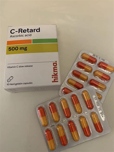 C-retard С-ретард 500мг. Антиоксидант імуностимулятор. 10 капсул ...