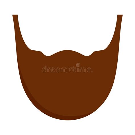 Man Beard Icon Flat Style Stock Vector Illustration Of Curl 126312685