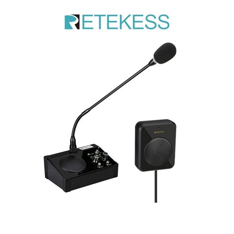 Retekess Tw106 Window Intercom Loud Speaker No Noise Interference 2 Way Bank Speaker School