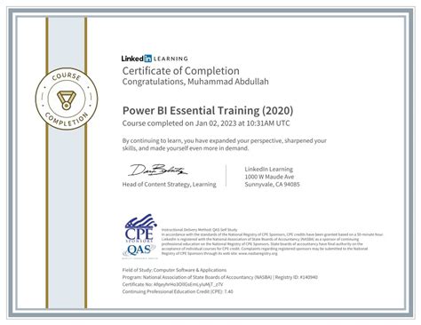 Muhammad Abdullah On Linkedin Certificate Of Completion