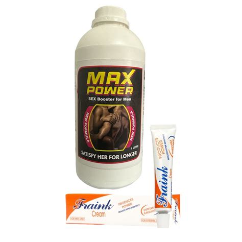 Max Power Sex Booster For Men 1000ml With Fraink Delay Cream 4ml Combo