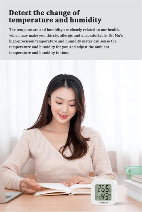 Комнатный термометр с ЖК дисплеем цифровой гигрометр для измерения влажности и температуры в