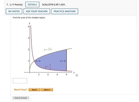 Solved Find The Area Of The Shaded Region Chegg