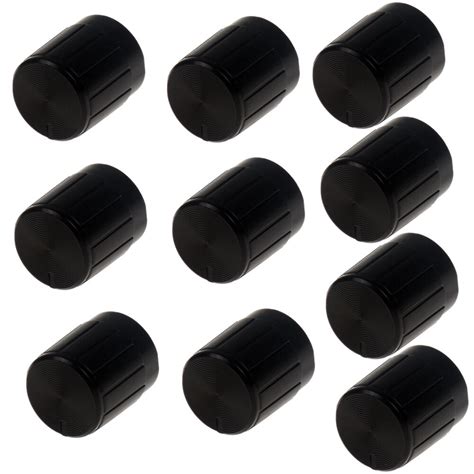 10pcs Rotary Encoder Potentiometer Plastic Knob 14 X 16mm Amplifier Volume Control Knobs 6mm