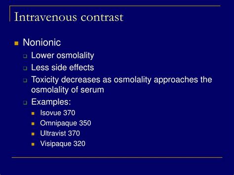 Ppt Intravenous Contrast Media Management And Prevention Of Adverse