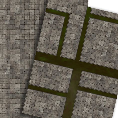 Ratmat Battle Map Laminated Stone Floor 2 Sheets Rattrap Productions