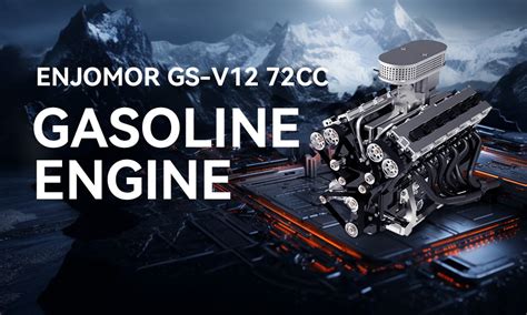 Enjomor V12 Engine Gs V12 72cc Dohc 4 Stroke 12 Cylinder 48 Valve Wate