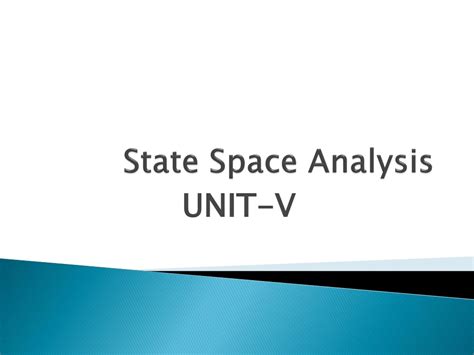 PPT State Space Analysis PowerPoint Presentation Free Download ID