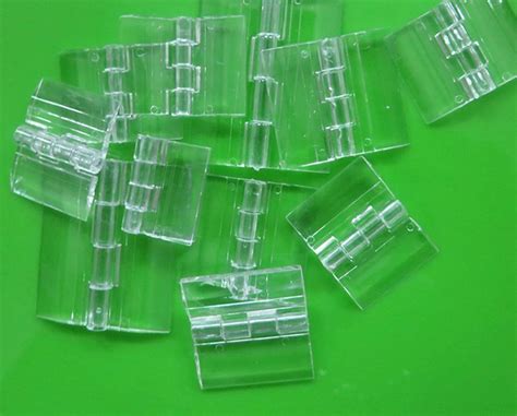 50pcs Clear Acrylic Hinge Plexiglass Hinge
