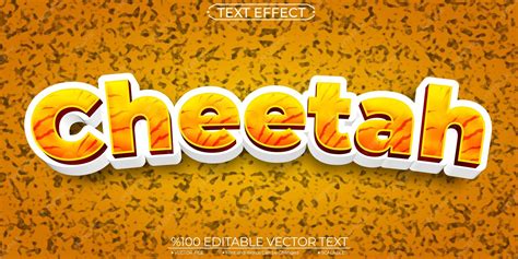 Premium Vector Cute Yellow And White Cheetah Editable And Scalable