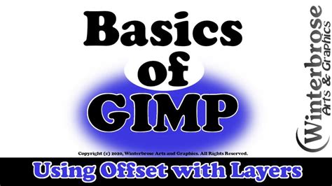 Basics Of GIMP Using Offset With Layers YouTube