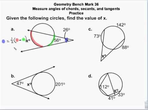 Segment Lengths In Circles With Chords Secants And Tang Doovi