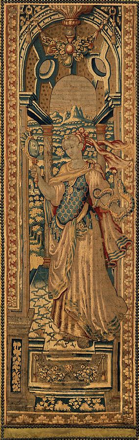 Netherlandish 16th Century The Four Cardinal Virtues Drawing By Litz