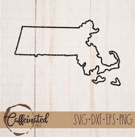 Massachusetts Svg Massachusetts State Svg Massachusetts Etsy